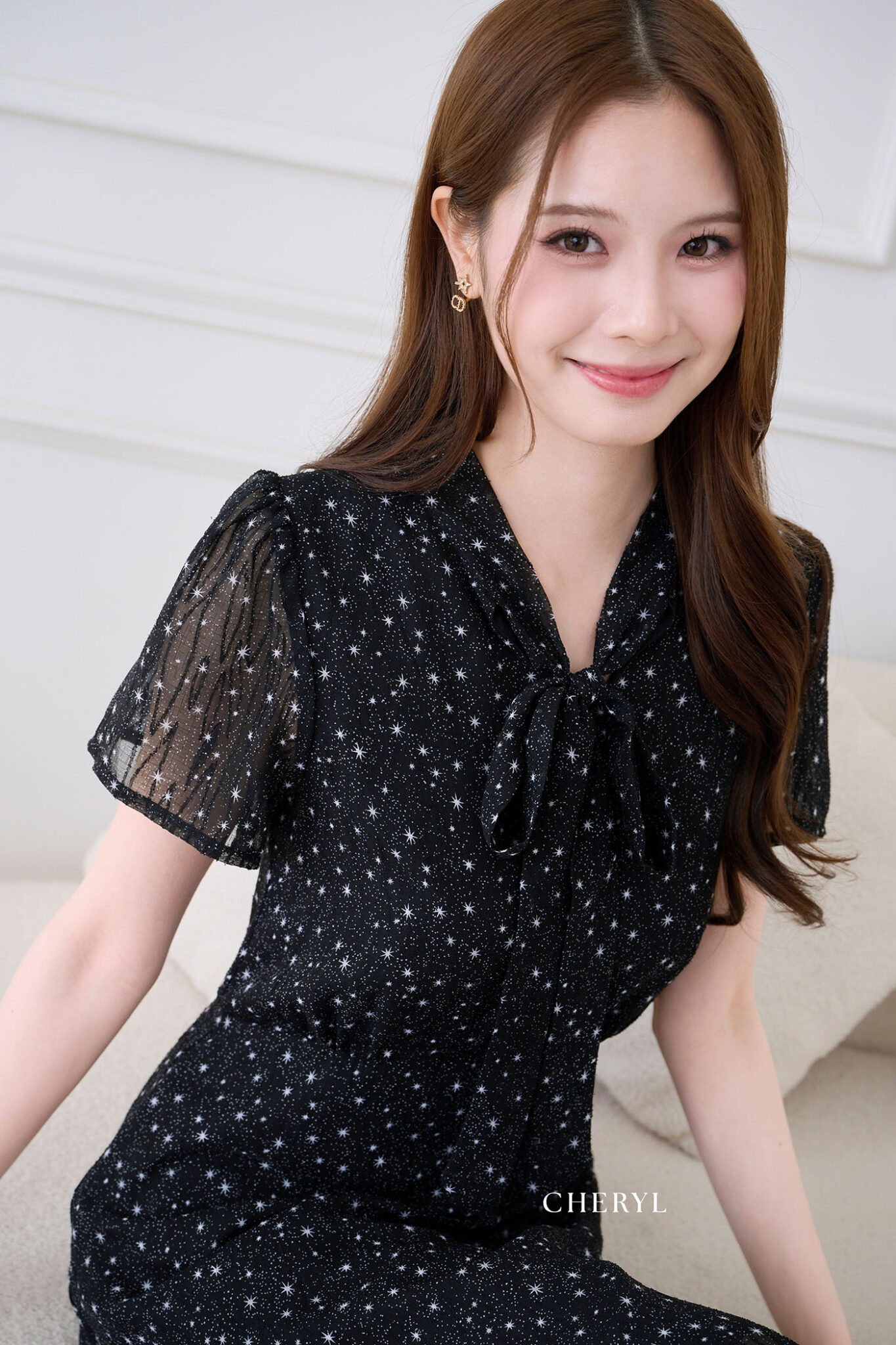 Ariel Dress in Black Starry Night Print ** LAST LOT ** - Cheryl